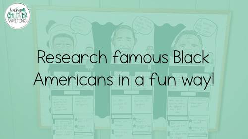 Black History Month Activities & Bulletin Board Biographies Posters