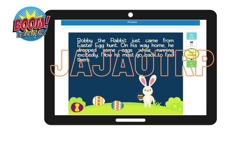 Easter Story Interactive Book - Boom Cards Distance Learning by jajaotrp