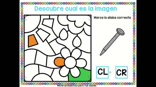 Sílabas CL-CR trabadas- PowerPoint- Spanish Cl-Cr syllables | TPT