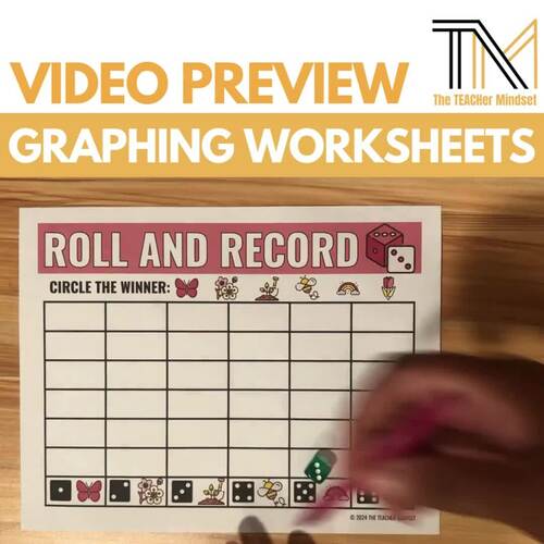 Graphing Worksheets | Spring Theme | No Prep/Print and Play | TPT