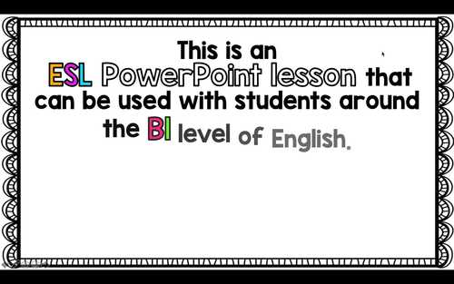 B1 ESL 1st Introduction Class: Games, Class Rules, Lesson plans ...