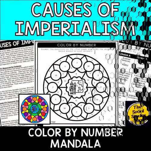 Causes of Imperialism Color by Number Reading Comprehension Text Activity