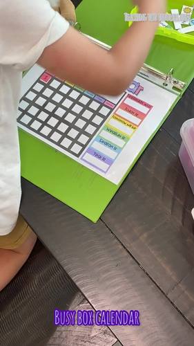 Circle Time Calendar | Monthly Calendar | Busy Binder Calendar | Busy Book