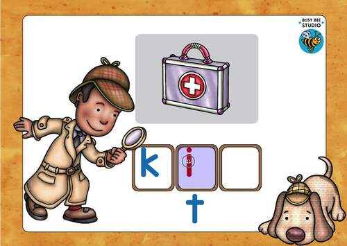 SHORT VOWEL PICTURE BOOM TASK CARDS PHONICS SCIENCE OF READING CVC WORD ...