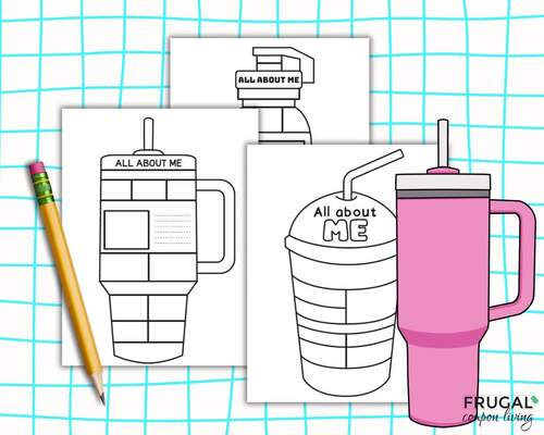 All About Me Water Bottle Worksheets, Get-to-Know-You First Week of ...