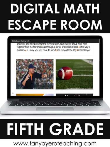 5th Grade Math Digital Escape Room | 5.NF.1 - Adding & Subtracting ...