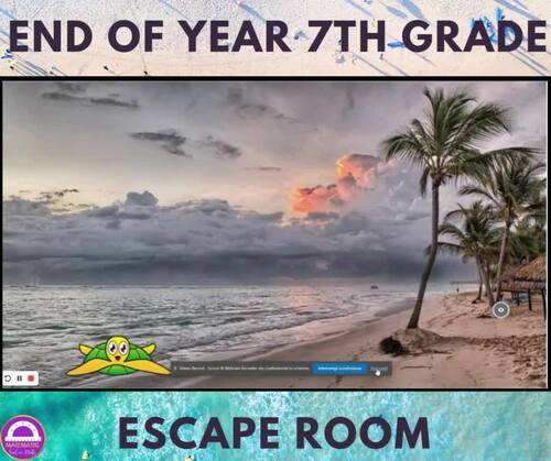 7th Grade Math End of Year Summer Review Activities | Digital Escape Room