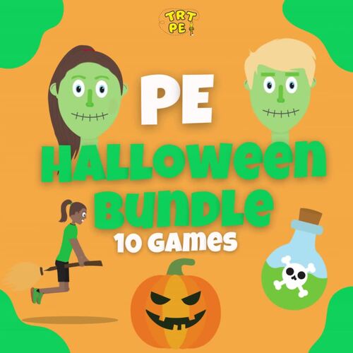 Halloween PE Games Bundle | 10 Spooky Fitness & Movement Games for K–6