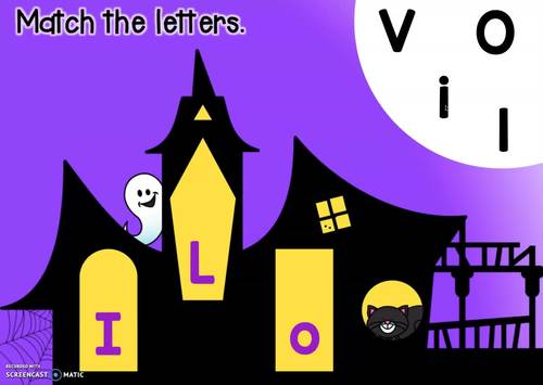 Boom Cards Halloween Letter Matching Uppercase and Lowercase | TPT