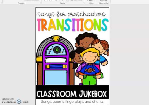 Transition Songs for Preschoolers by The Creative Teacher's Toolbox