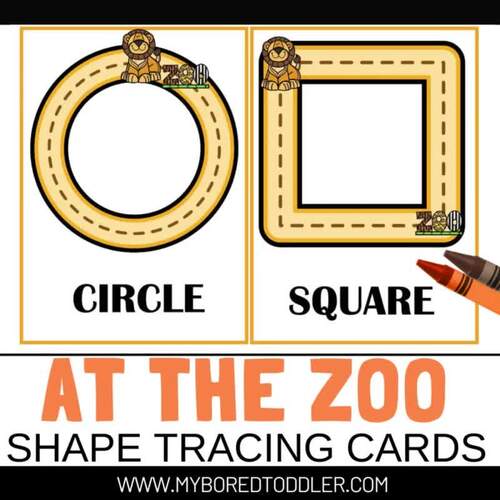 AT THE ZOO - TRACING BUNDLE - fine motor toddler & preschool activity pack