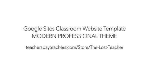 Class Website Template for Google Sites by The Lost Teacher | TPT