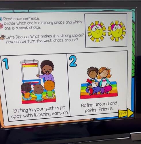 Strong Vs. Weak Choices | Behavior Expectations | Classroom Management