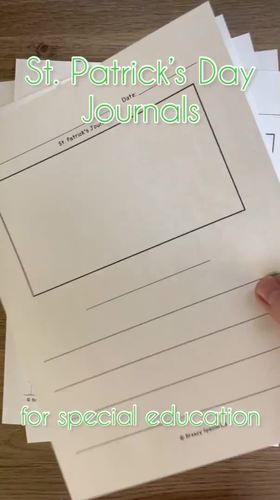 St. Patrick's Day Differentiated Journals - Writing for Special Education