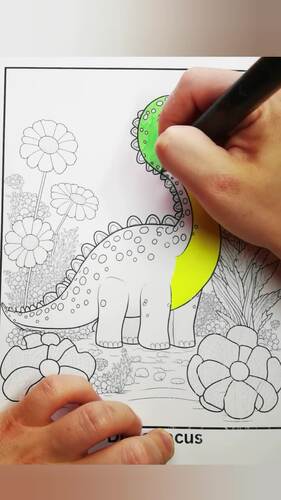 wannanosaurus coloring page
