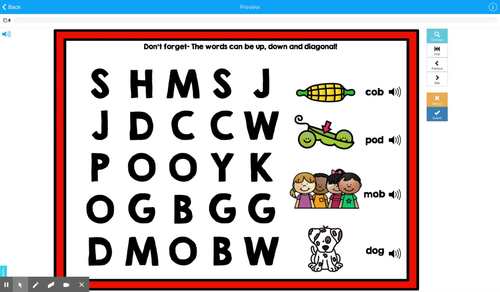 CVC Words Practice with Short O Boom Cards by Krafty in Kinder | TPT