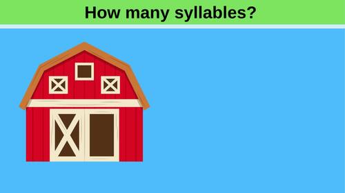 Kindergarten Counting Syllables Digital Activity | Phonological ...