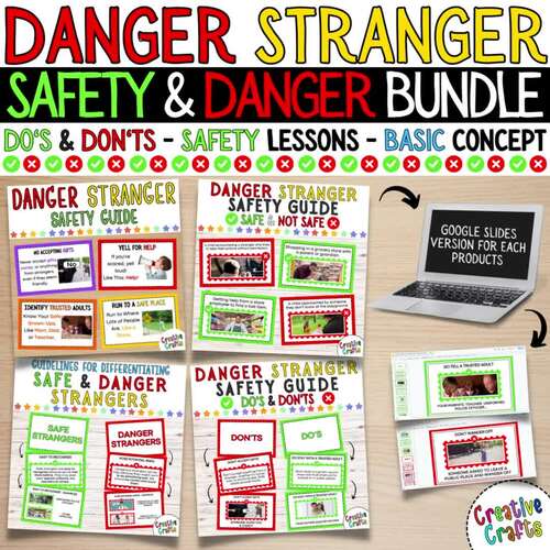 Bundle Social Narrative: Stranger Danger Social Story | Safety Tips Lessons