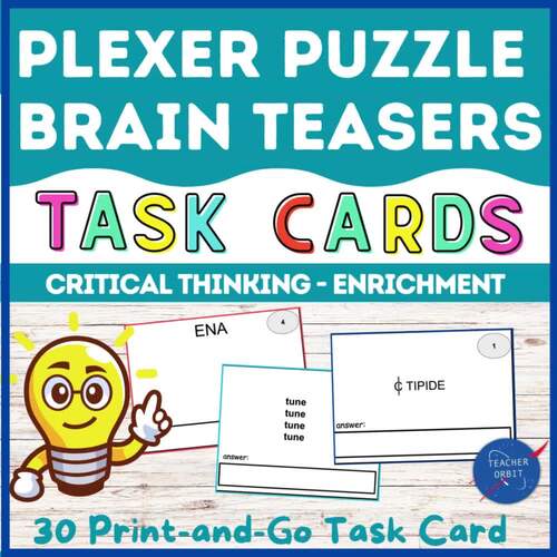 Word Puzzles Brain Teasers Plexers Fun Logic Rebus Break Game ...