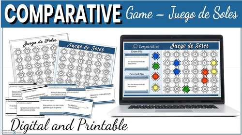 Spanish Comparative Game Juego de Soles Digital and Print Versions