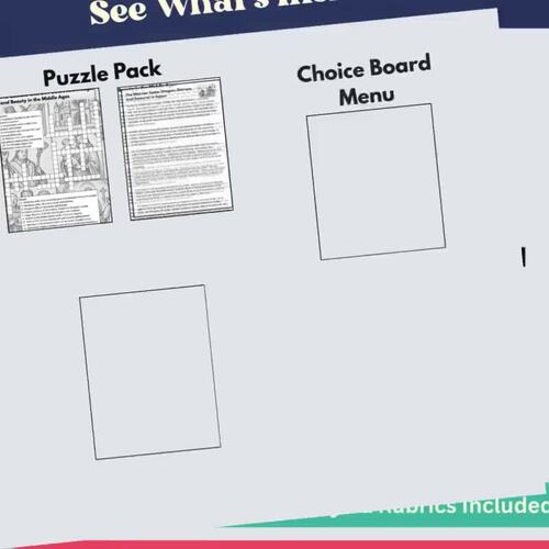 HSS 7.6.8 Bundle: Catholic Church Power in Middle Ages Puzzles • Trivia ...