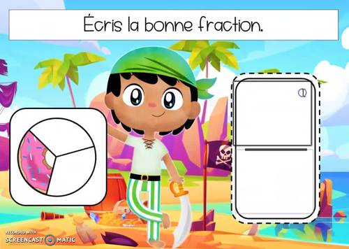 Les fractions en 2e année Boom Cards by Madame Soleil | TPT