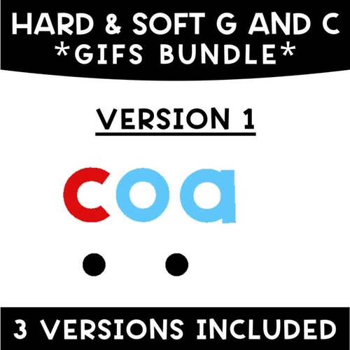 Hard & Soft G and C GIFs Bundle by Teacher Cloud | TPT