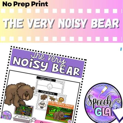 The Very Noisy Bear Book Companion (+Interactive PDF & Boom Cards Link)