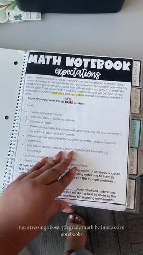 Growing Bundle: Printable Year Long Guided CCSS Math Notes for 5th Grade