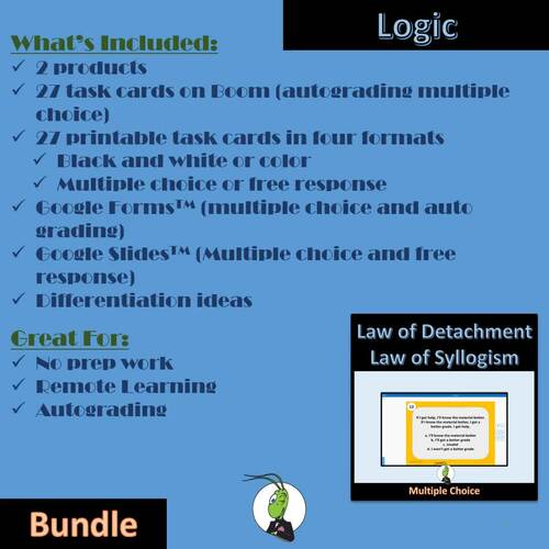 Logic Task Cards | Google Forms and Slides | Boom Digital | Geometry