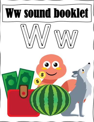 W Beginning Sound work pack (alphabet) by Diverse Tutors | TPT
