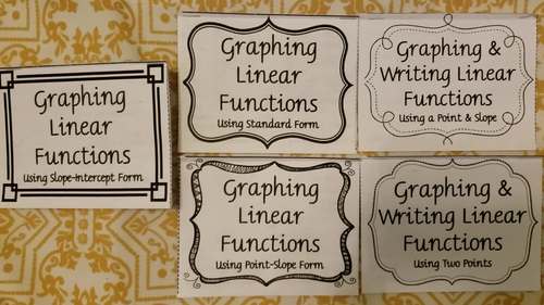 BUNDLE - FOLDABLES & ASSIGNMENT - Writing & Graphing Lines | TpT