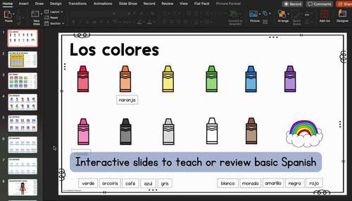 Beginner Spanish Interactive Slides in PowerPoint | Repaso de español ...