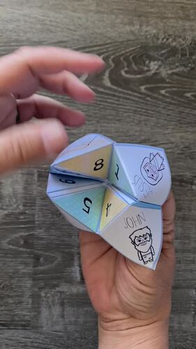 Jesus Baptized, Cootie Catcher, Bible Story Craft, Sunday School lesson ...