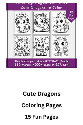 Cute Dragons Coloring Pages for Kids | Educational Printable Coloring ...