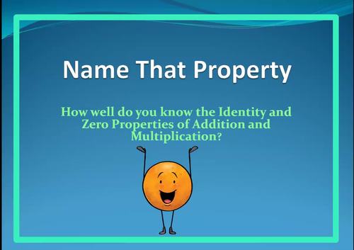 Properties of Multiplication and Addition Zero and Identity Includes ...