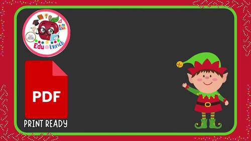 Elf On The Shelf Writing Ideas Journal | Christmas Emergent Reader Mini ...