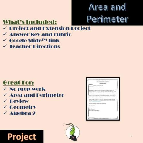Area and Perimeter Project | Designing a Park | Printable | Google | PBL