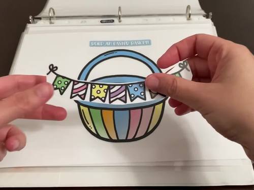 Easter Learning Activity Busy Binder Book for ages 2, 3, 4 Preschool