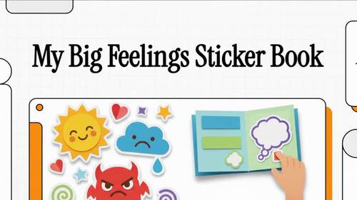 My Big Feelings Sticker Book | Social Emotional Learning (SEL) & Coping ...