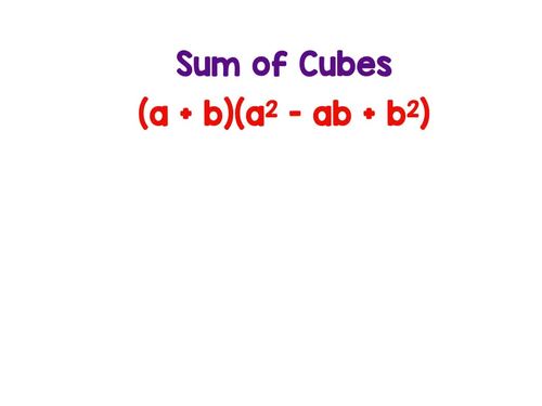 Factoring Sum and Difference of Cubes Steps Video by Magarine Math