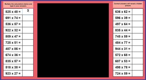 Digital Pixel Art NO PREP - T-Rex 3-digit by 2-digit Multiplication ...