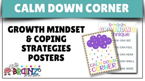 Calm Down Corner SEL Posters Bundle | Growth Mindset, Zones of ...
