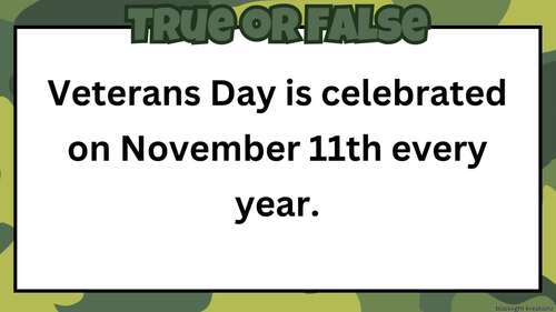 Veteran's Day: Social Studies: Interactive Google Slides | TPT