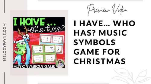 I Have…Who Has? Musical Symbols Game {Christmas Theme} | TpT