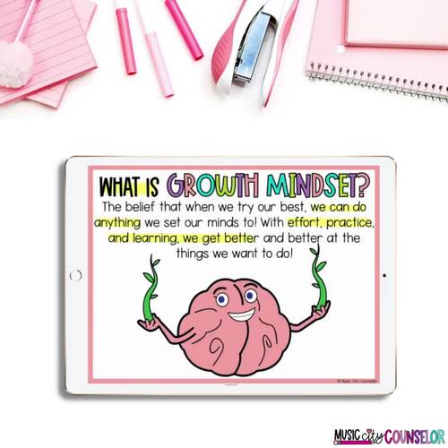 Growth Mindset Lesson, Growth Mindset vs. Fixed Mindset, Counseling & SEL