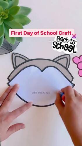The Kissing Hand Craft First Day Feelings Back to School Night Kindergarten