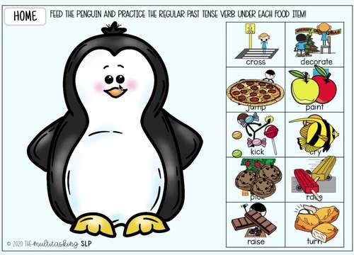Feed the Penguin Language & Articulation Activity | Speech Therapy ...