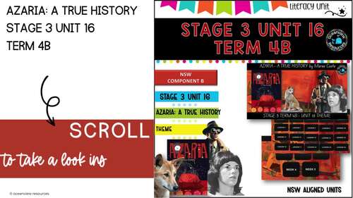 AZARIA: A TRUE HISTORY-NSW DET Stage 3 Unit 16 Term 4B Year B Component B