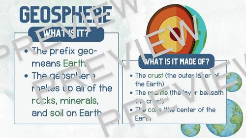 Earth Spheres Slideshow | *Pairs with guided notes! by LKspace | TPT